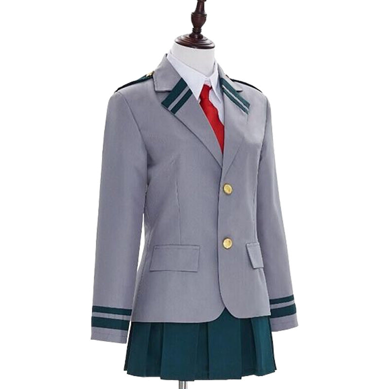 Ashido Mina Cosplay Costume Wigs Wigs Set Pinky Mina Ashido School Uni ...