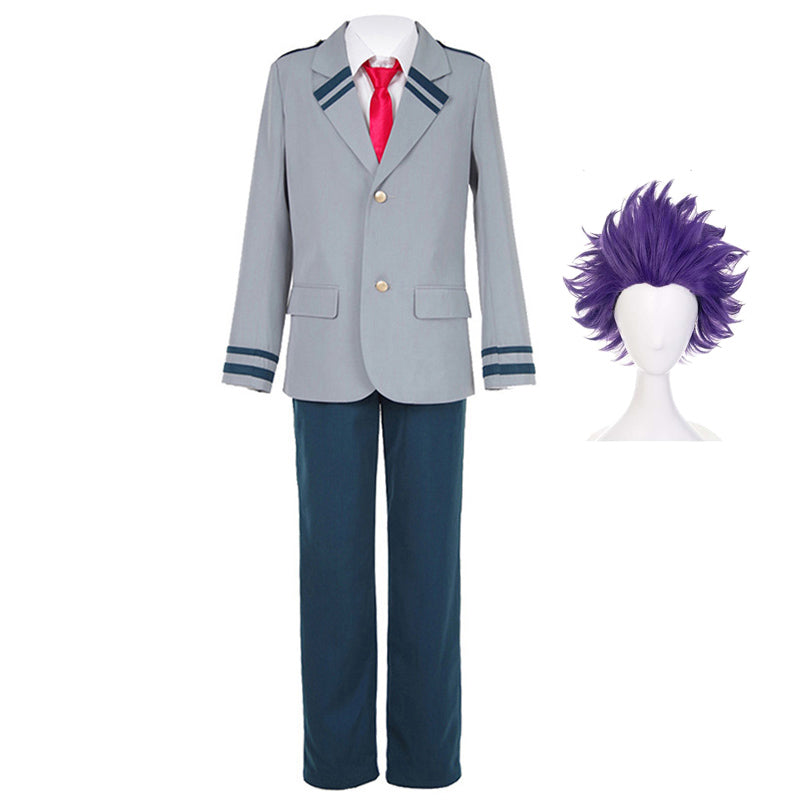 Hitoshi Shinso School Uniform Costume With Wigs Set Halloween Carnival ...