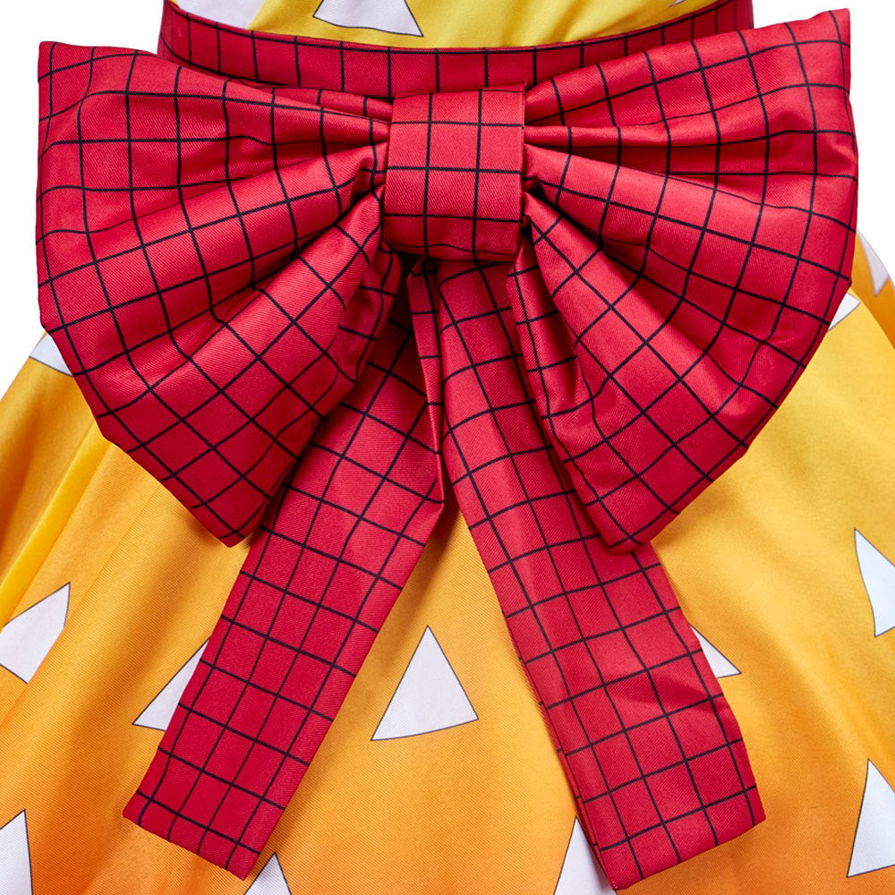 Anime Zenitsu Agatsuma Female Version Costume Lolita Dress Costume For ...