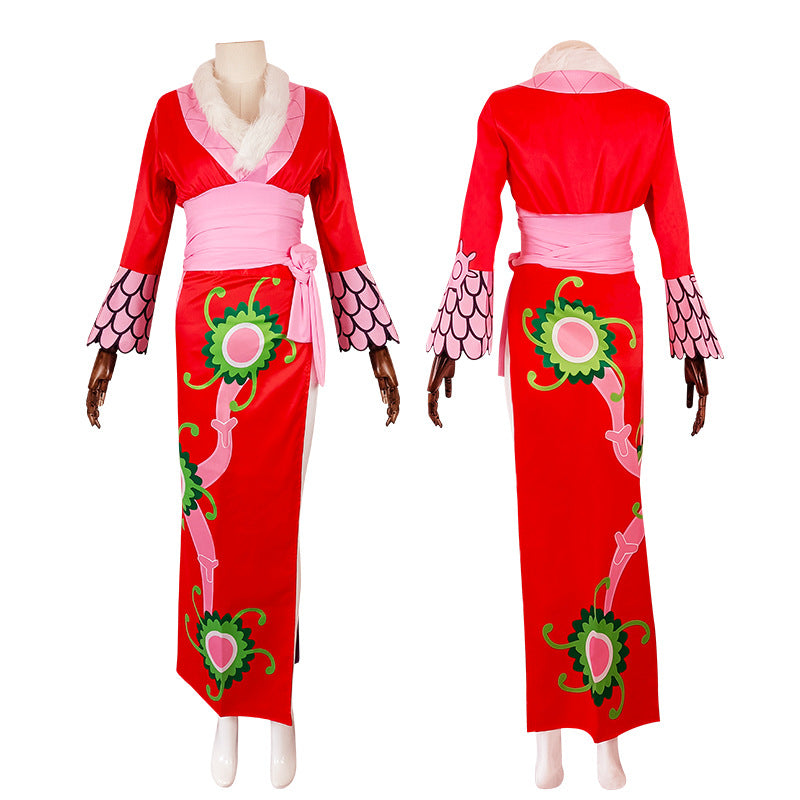 Anime One Piece Boa Hancock Whole Set Cosplay Costume With Wigs and Cl ...