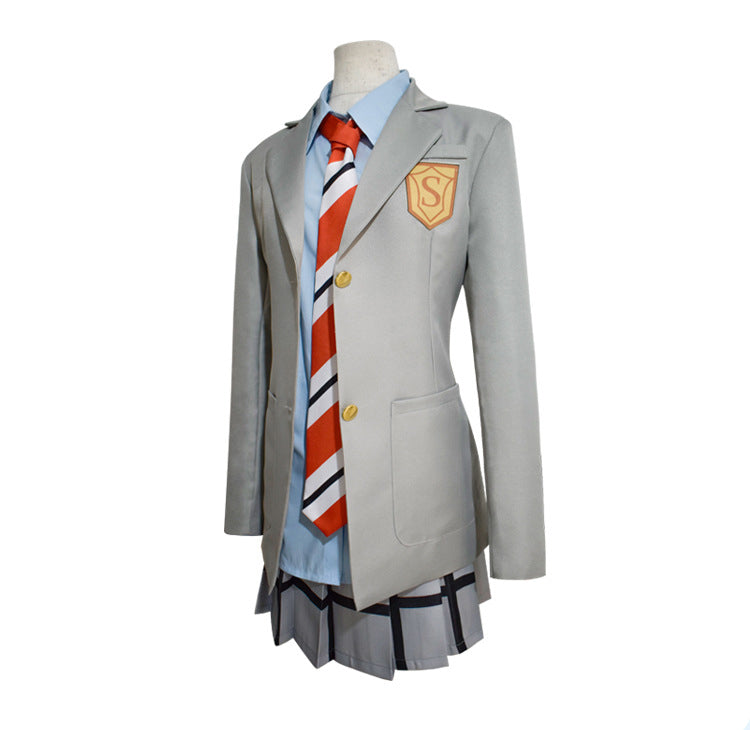 Anime Your Lie in April Cosplay Kousei Arima Cosplay Costume Kaori Miy ...