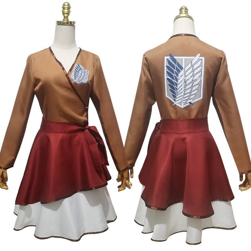 Attack on Titan Girls Female Ver. Costume Scout Regiment Wings of Free ...