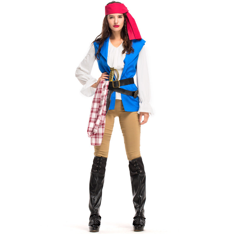 Couples Matching Pirate Cosplay Costume Halloween/Stage Performance ...