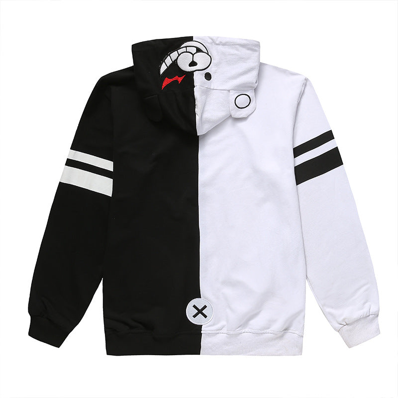 Danganronpa Monokuma Cosplay Hoodie Unisex Black and White Hooded Shir ...