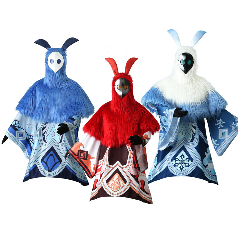 Genshin Impact Abyss Mages Costumes Cryo Hydro Pyro Abyss Mage Cosplay ...