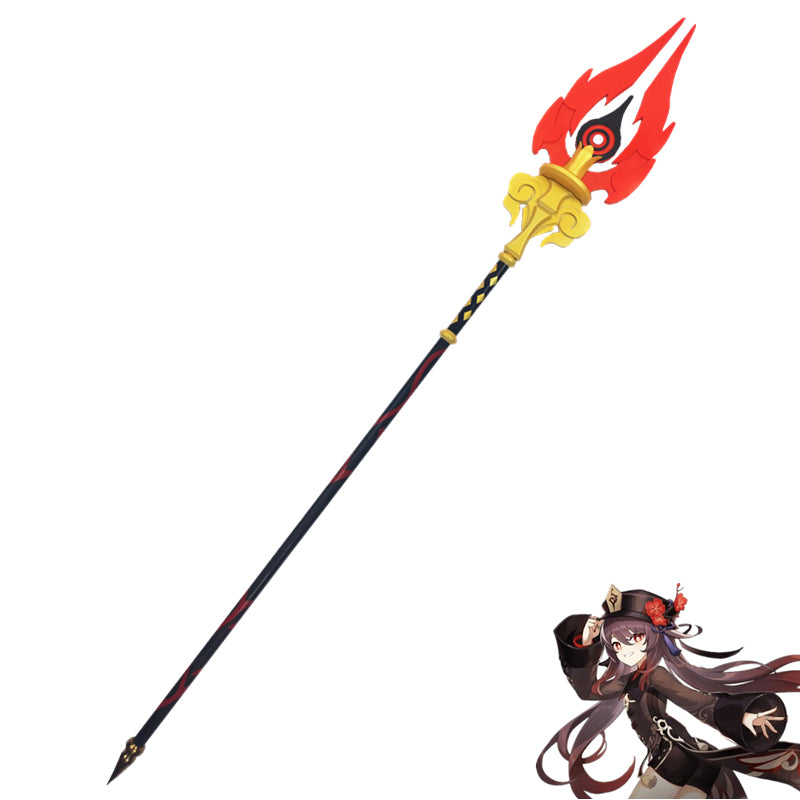 Genshin Impact Cosplay Hu Tao Cosplay Props Polearm Staff of Homa Cosp ...