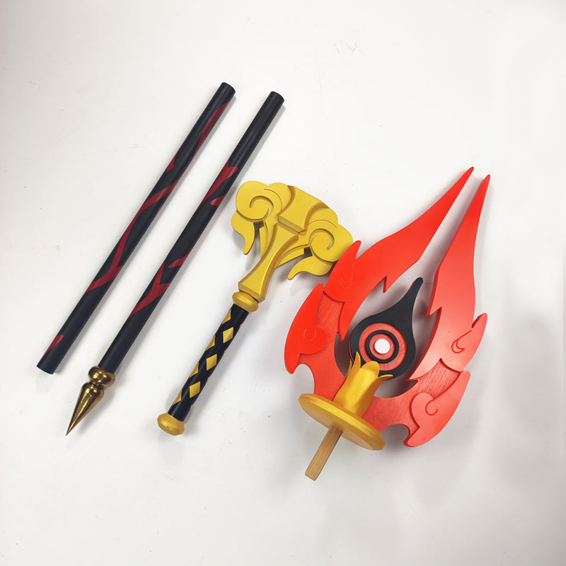 Genshin Impact Cosplay Hu Tao Cosplay Props Polearm Staff of Homa Cosp ...