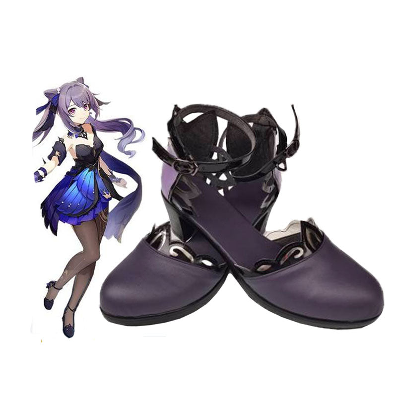 Genshin Impact Keqing Skin Costume Opulent Splendor Costume Shoes ...