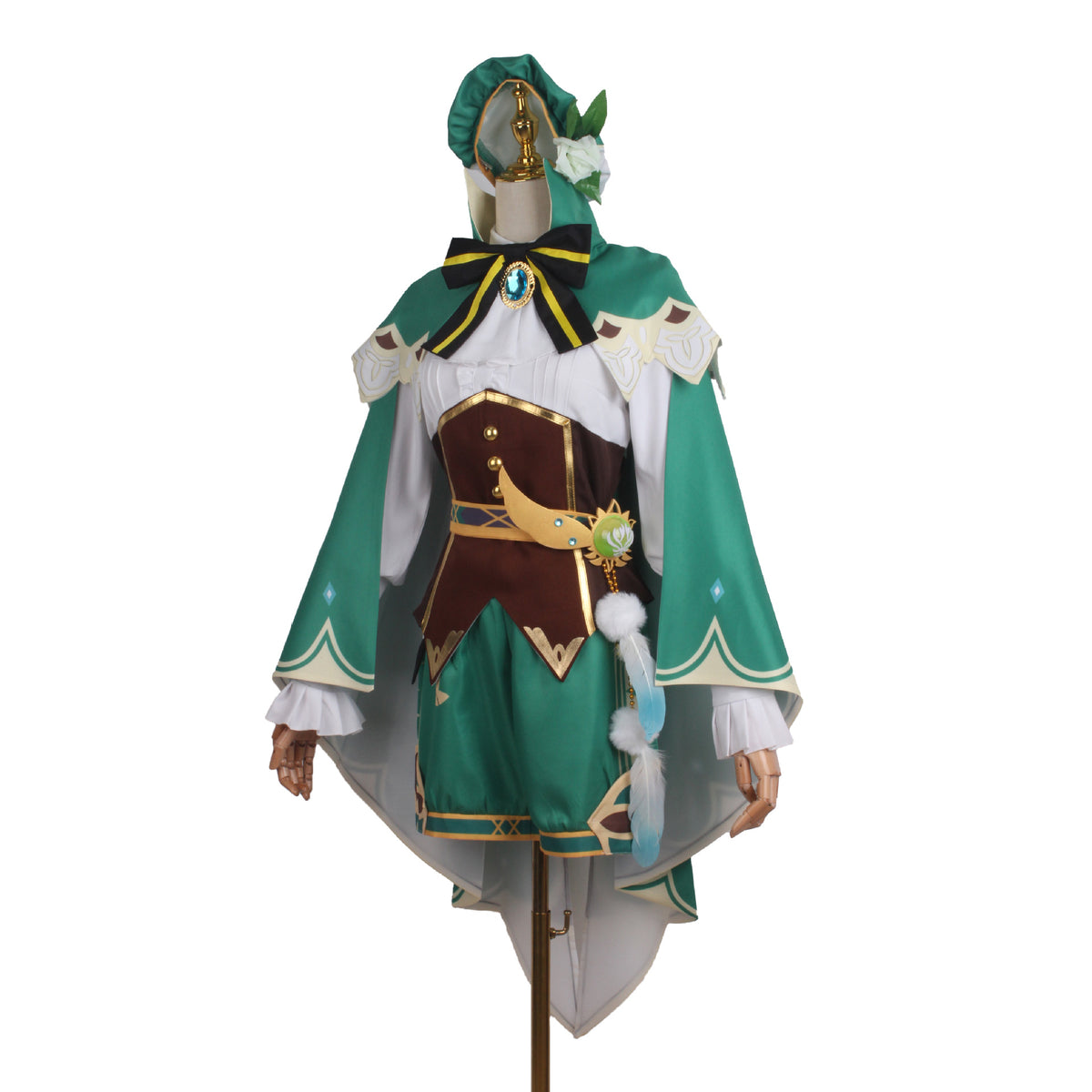 Genshin Impact Venti Full Set Cosplay Costume Halloween Carnival Party ...