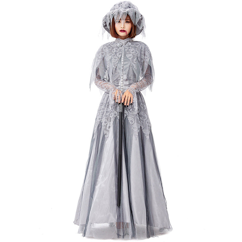 Ghost Bride Skeleton Cosplay Costume Dress Halloween Costume ...