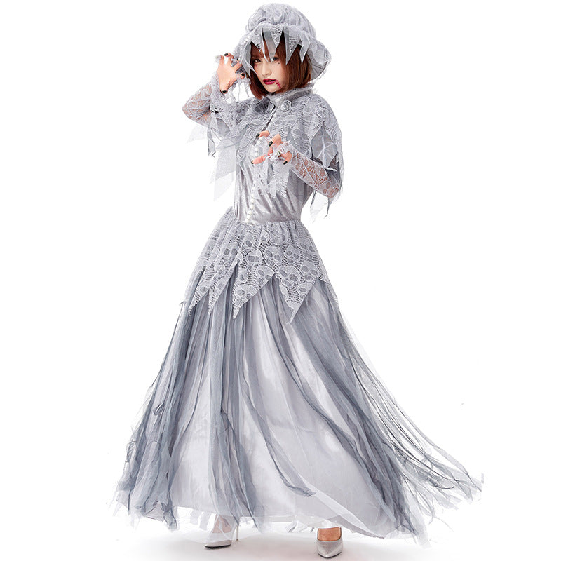 Ghost Bride Skeleton Cosplay Costume Dress Halloween Costume ...