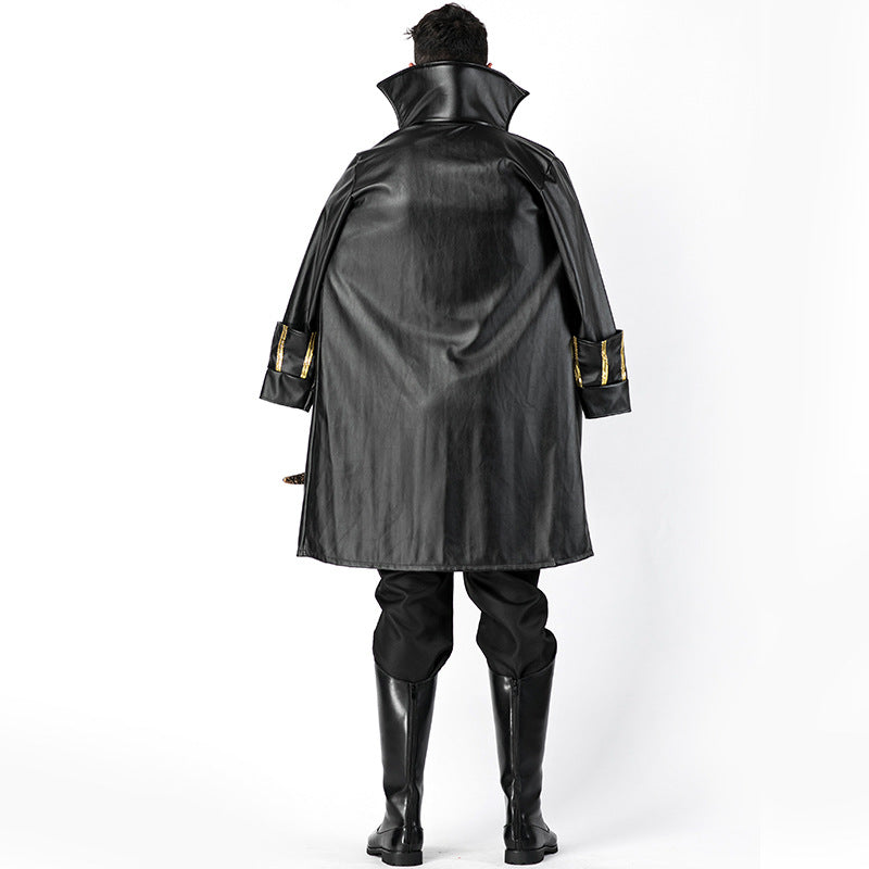 Men's Deluxe Pirate Cloak Cosplay Costume Halloween/Stage Performance ...
