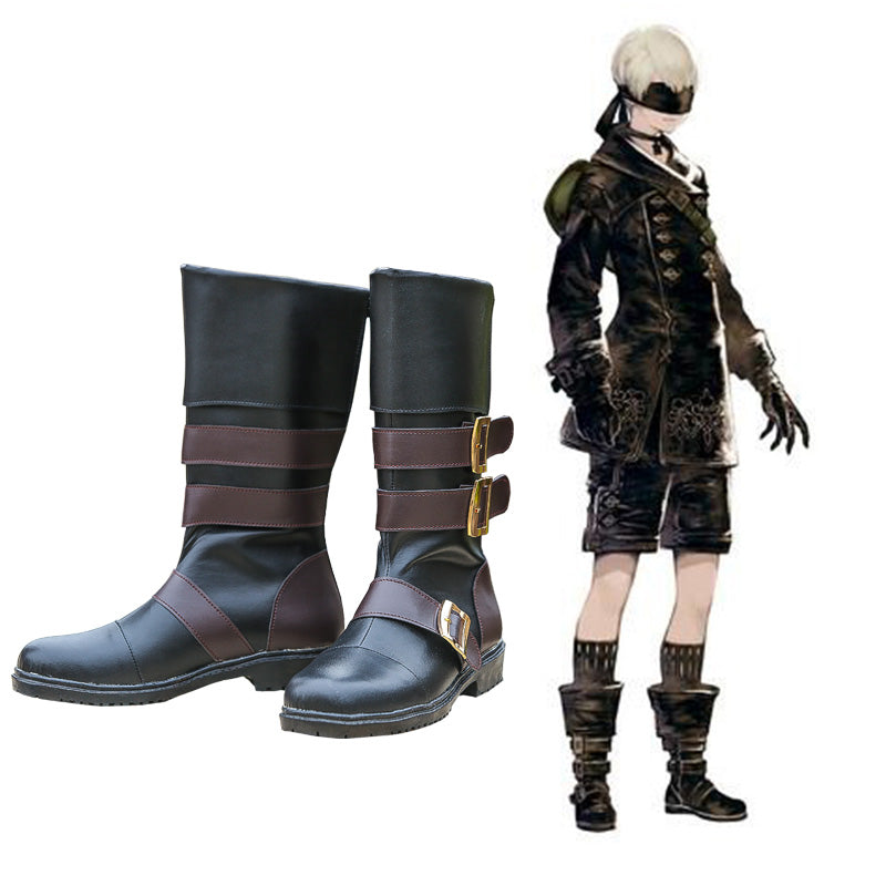 Nier: Automata YoRHa No.9 Type S 9S Cosplay Black Boots Halloween Cosp ...