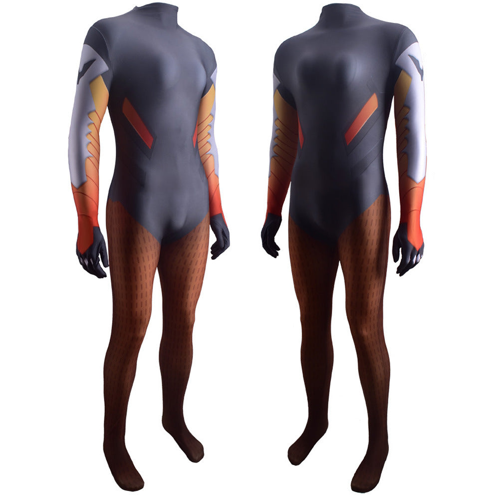 Overwatch Mercy Angela Ziegler Zentai Costume Halloweem Cosplay Jumpsu ...